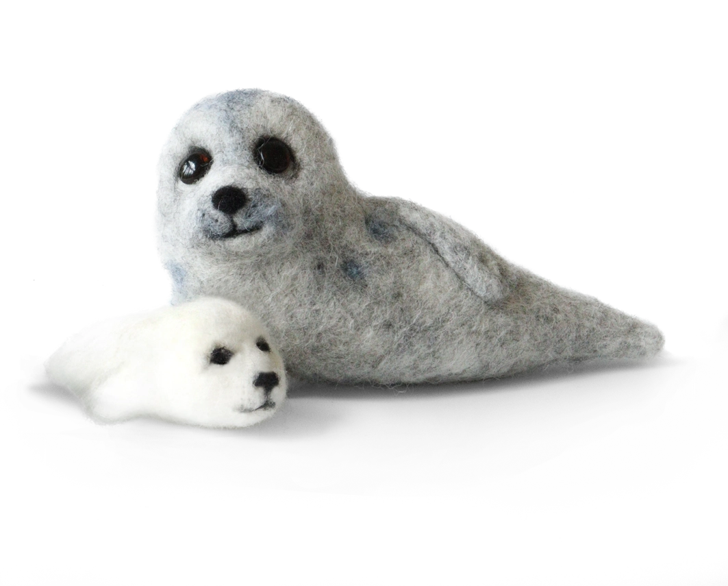 Seal & Pup Needle Felting Kit – Wool and Dye Works