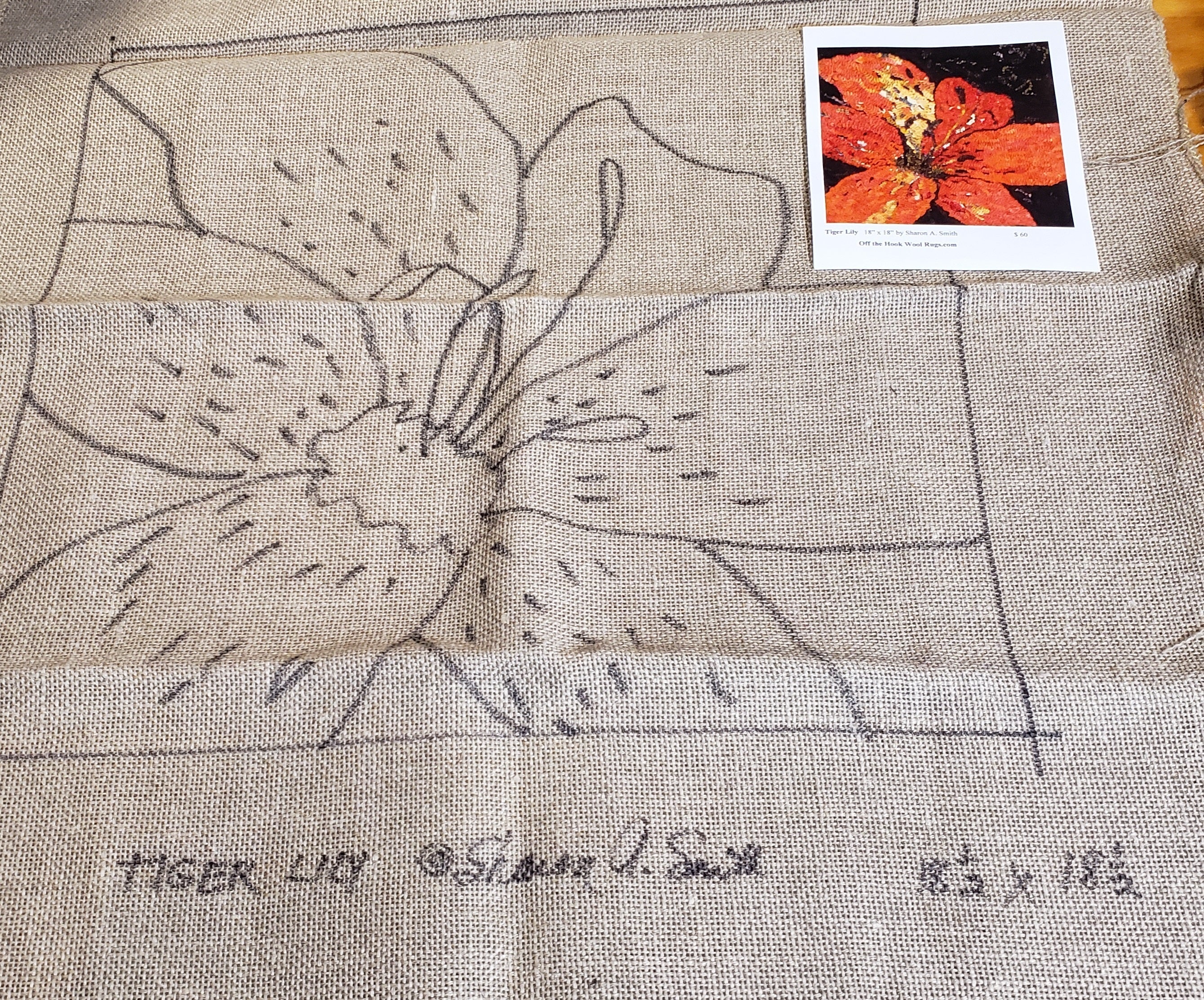 Tiger Lily Pattern - Sharon Smith – Wool and Dye Works